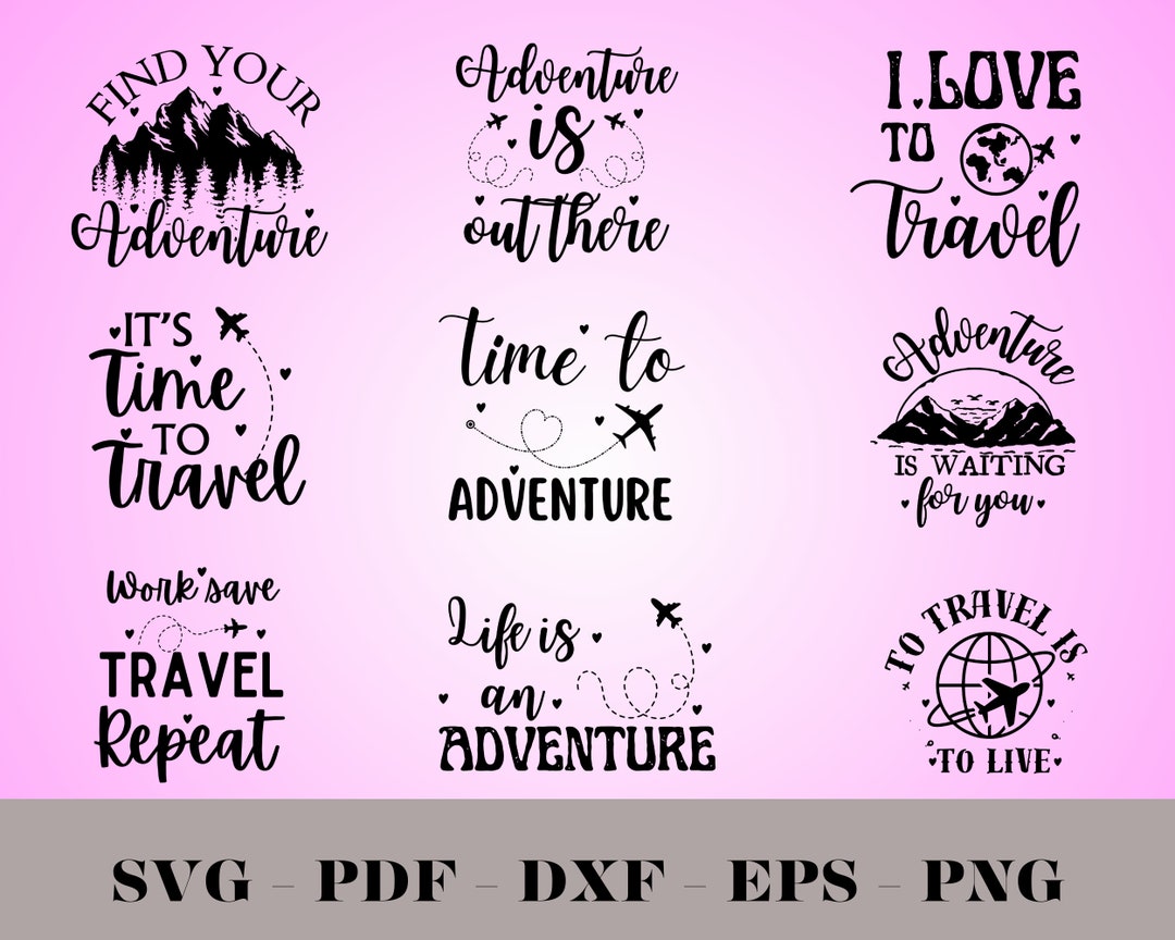 Travel Svg Bundle Funny Travel Svg Traveling Svg Travel - Etsy Canada
