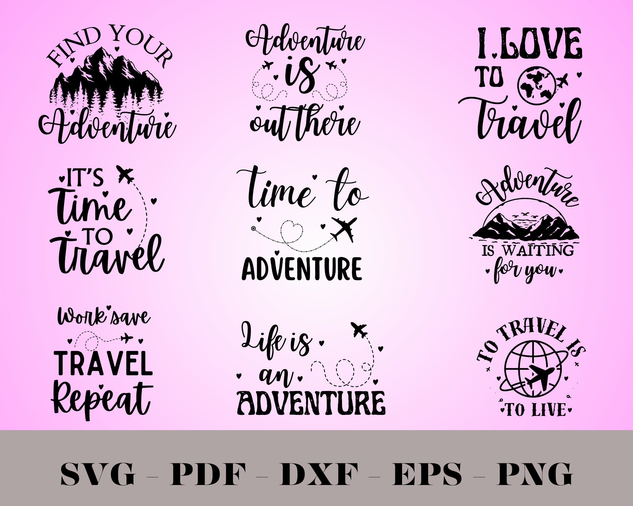 Travel Svg Bundle Funny Travel Svg Traveling Svg Travel - Etsy Canada