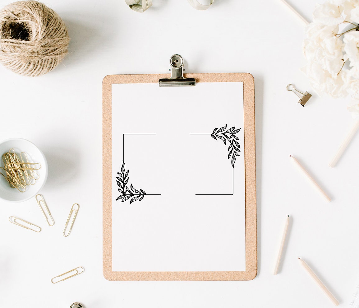 Open Rectangle Svg Split Rectangle Svg Rectangle Outline Etsy