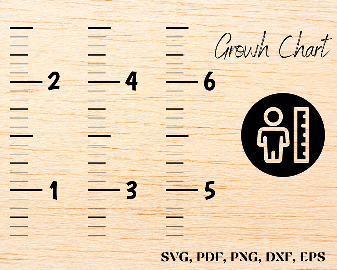 Buy GROWTH CHART SVG Growth Ruler Svg Wall Ruler Svg Growth Online in ...