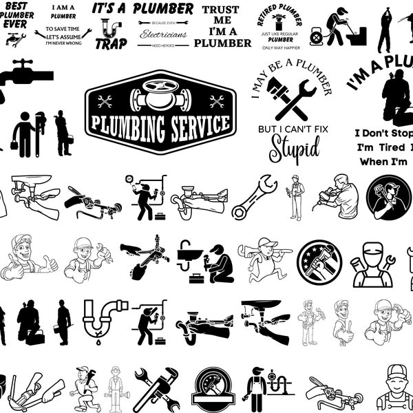 Plumber Svg - Etsy