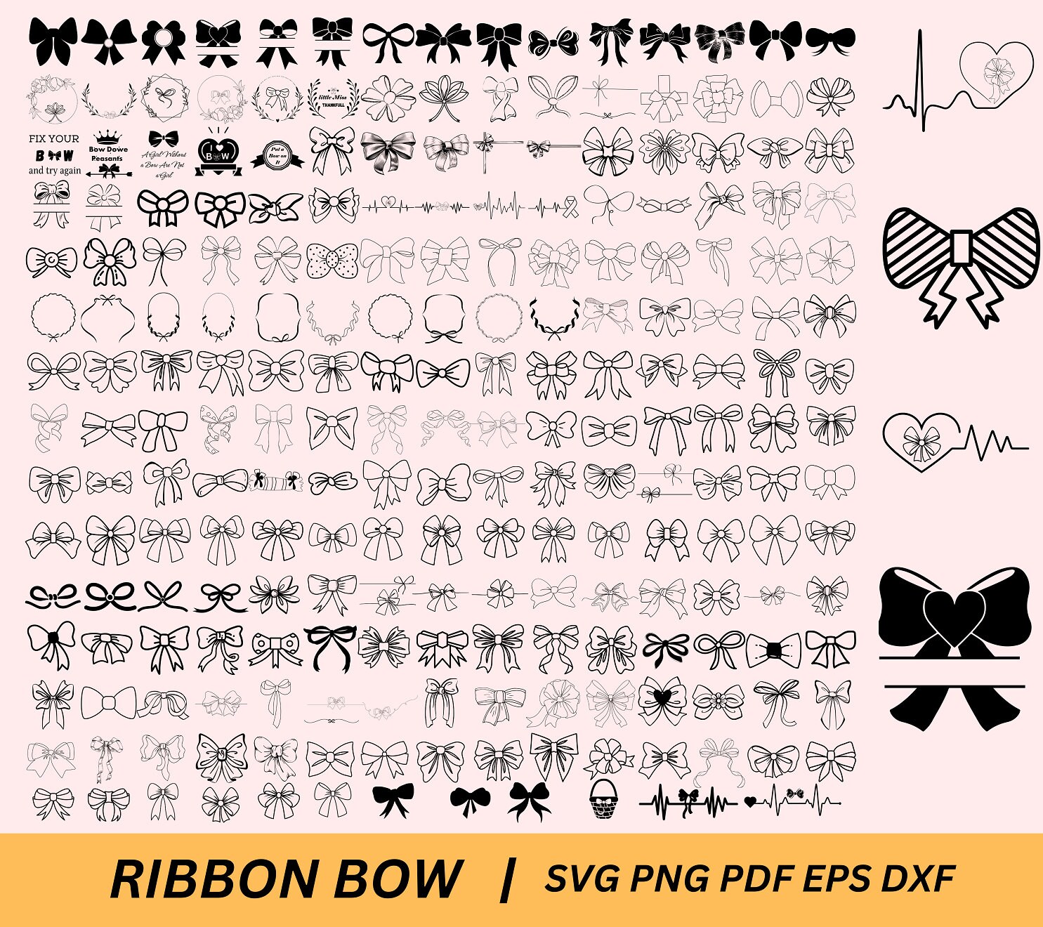 Ribbon Bow SVG Bundle Ribbon SVG Bow Svg Present Svg Bow - Etsy Canada