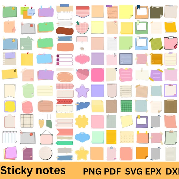Aesthetic Sticky Notes - Etsy