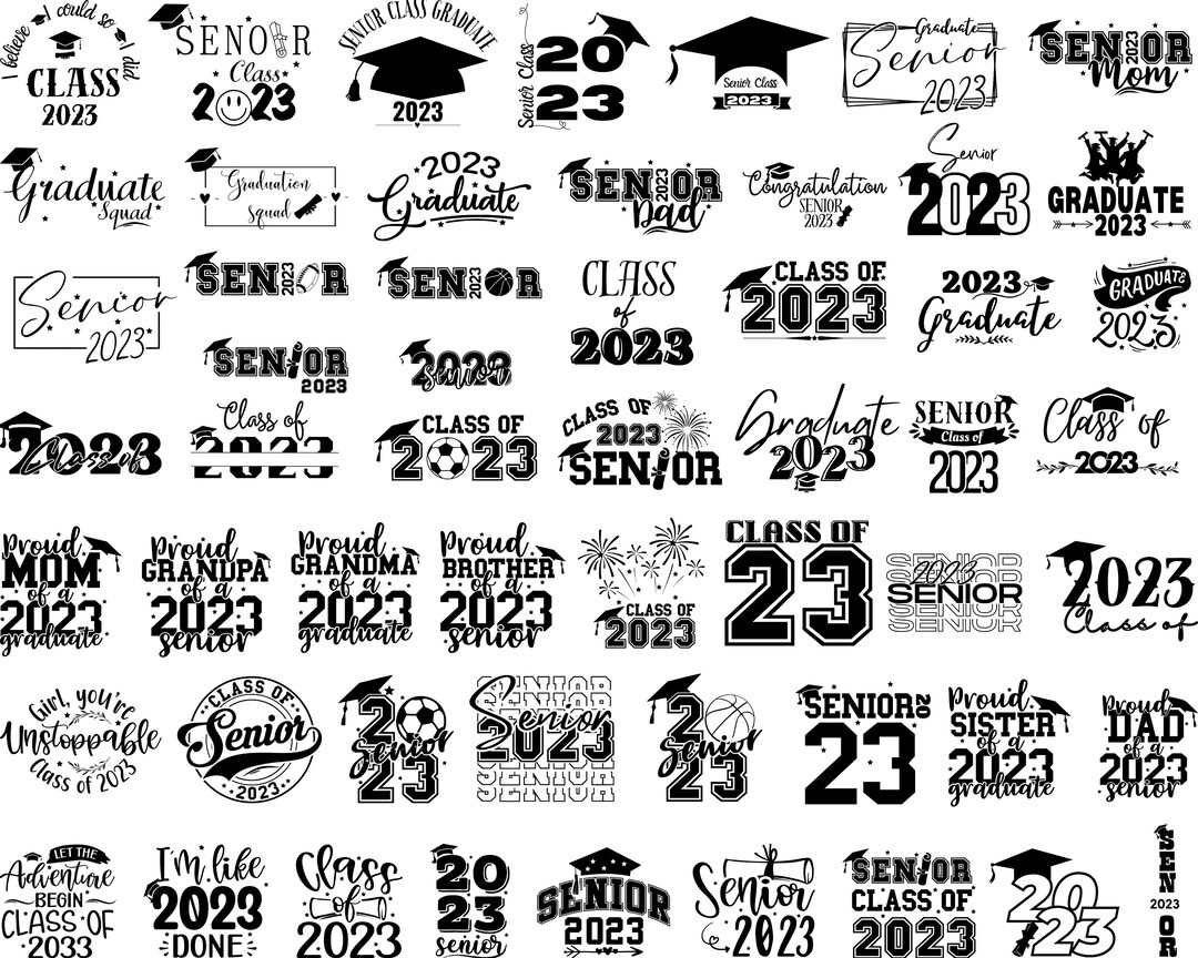 Graduation 2023 SVG PNG Bundle Senior 2023 Svg Class Of 2023 - Etsy México