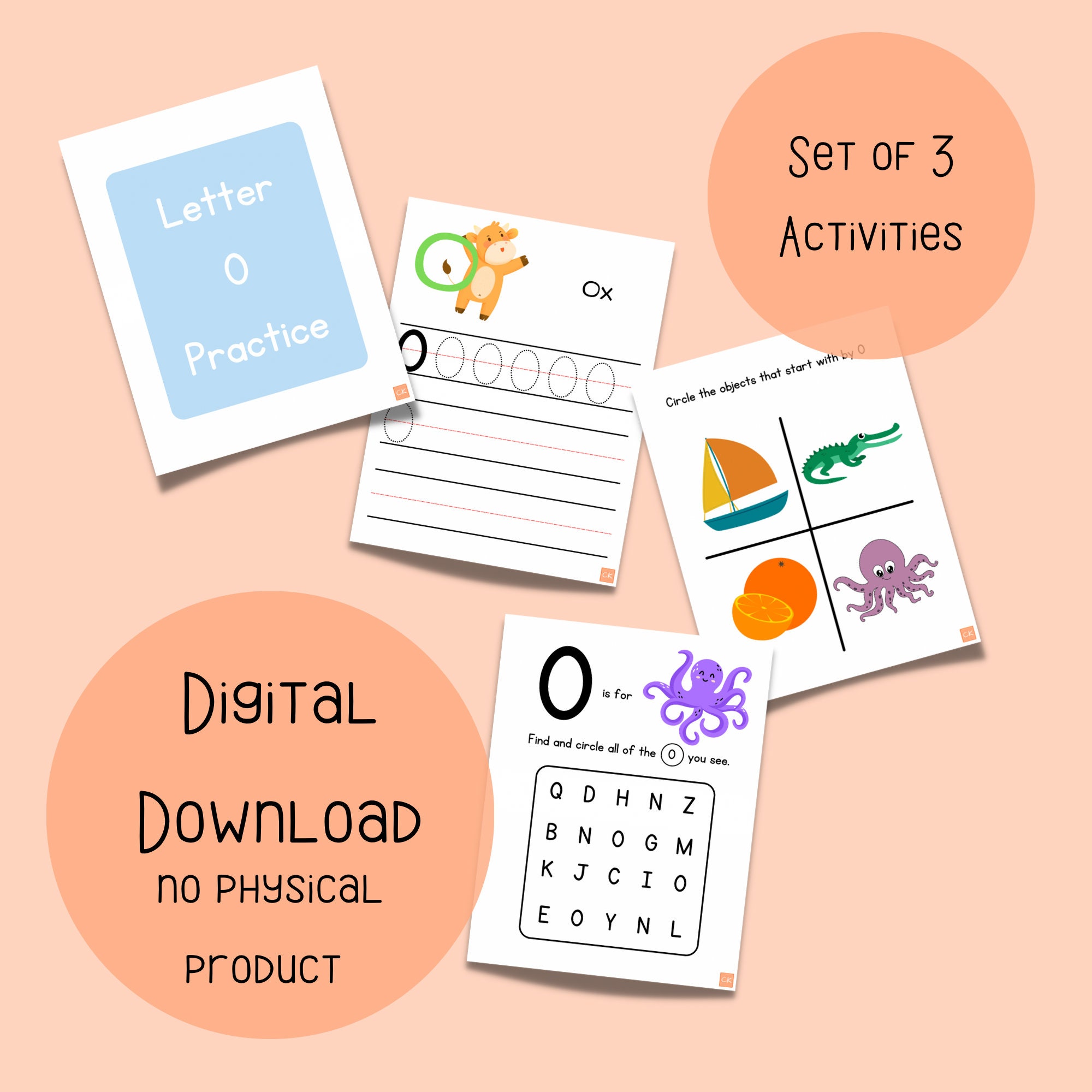 Letter O Activity Printable - Preschool Printable - Kindergarten ...