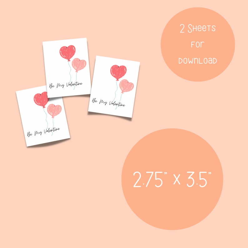 Valentines for Classrooms Printable Valentine's Day Cards for Students ...
