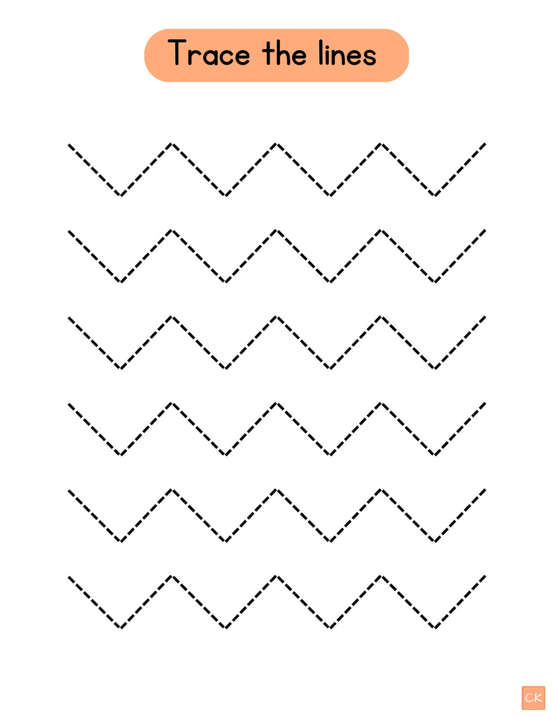 Pencil Control Activity Printable Preschool Printable - Etsy