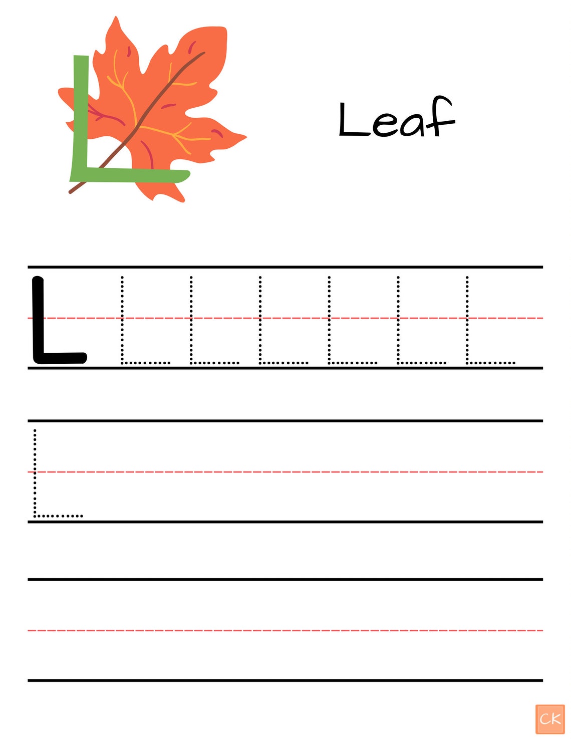 Letter L Activity Printable Preschool Printable Kindergarten Printable ...