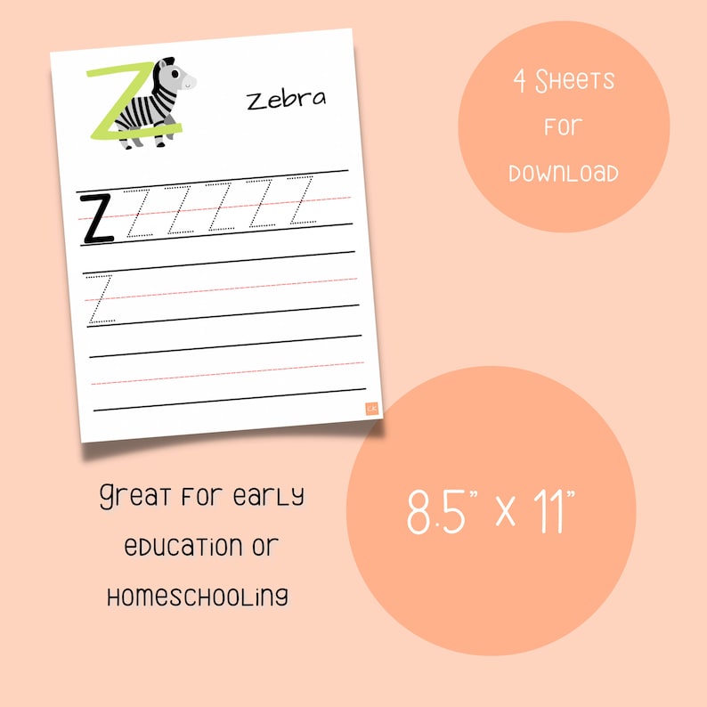 Letter Z Activity Printable - Preschool Printable - Kindergarten ...