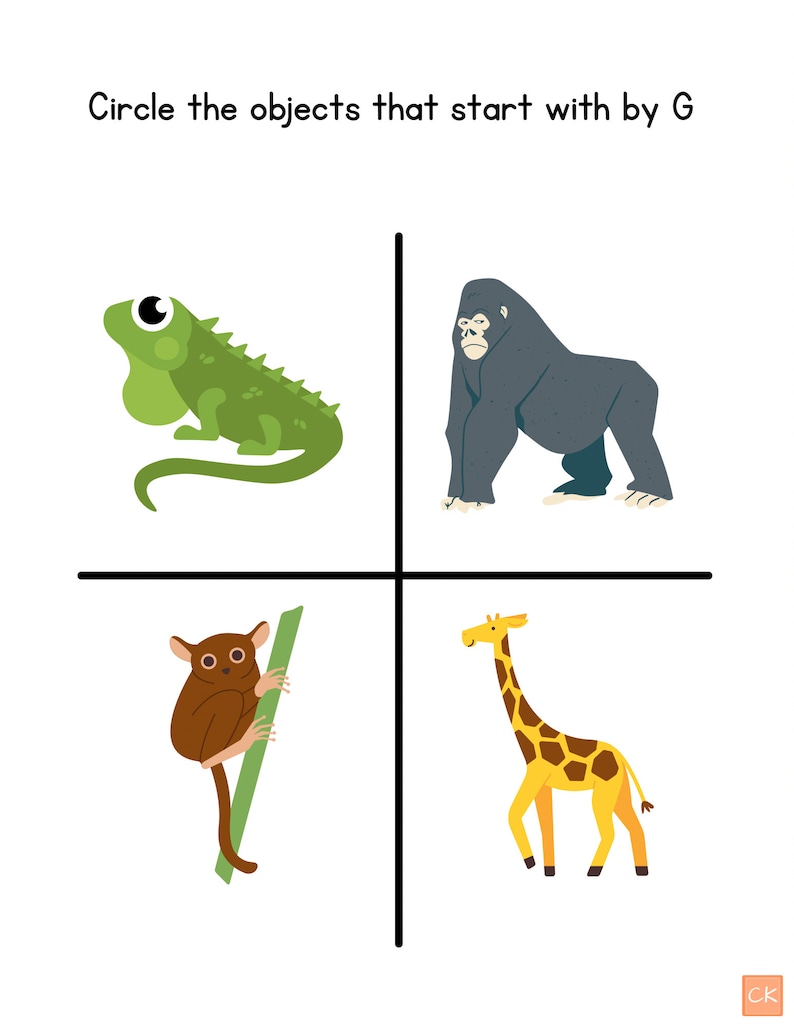 Letter G Activity Printable - Preschool Printable - Kindergarten ...