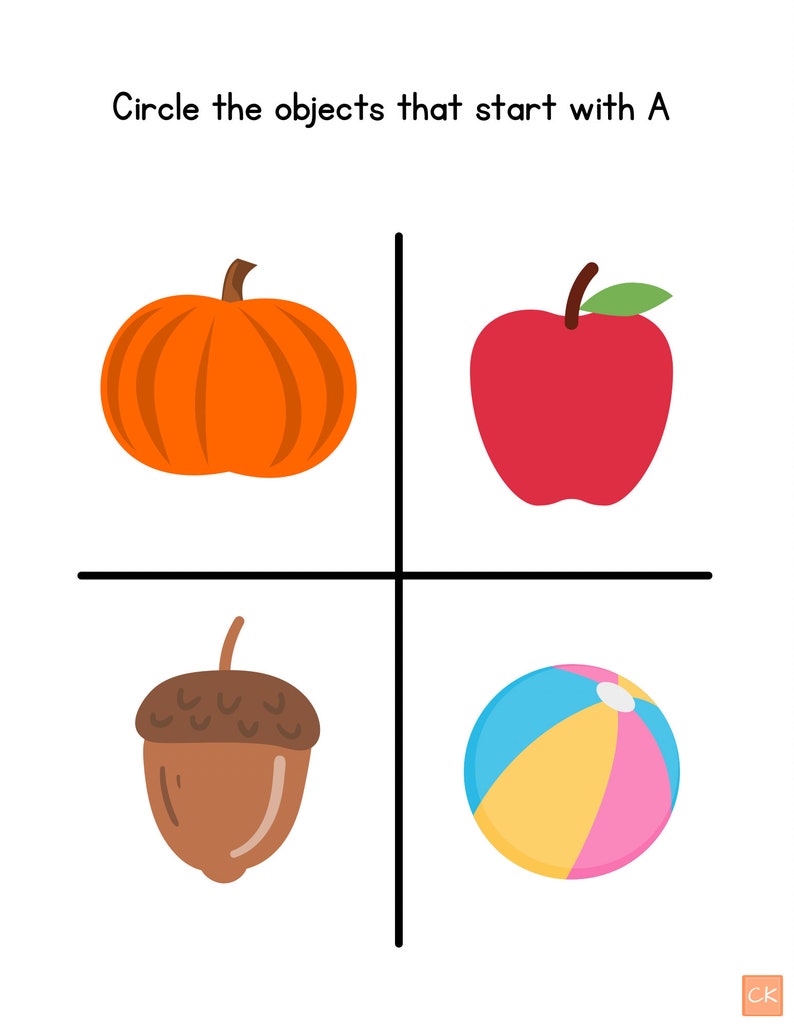 Letter A Activity Printable Preschool Printable - Etsy