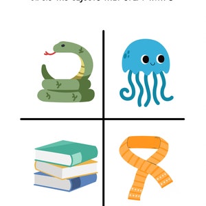 Letter S Activity Printables: Educational Quiet Book (PDF Download) - Etsy