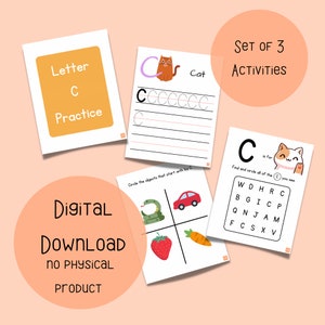 Letter C Activity Printable - Preschool Printable - Kindergarten ...