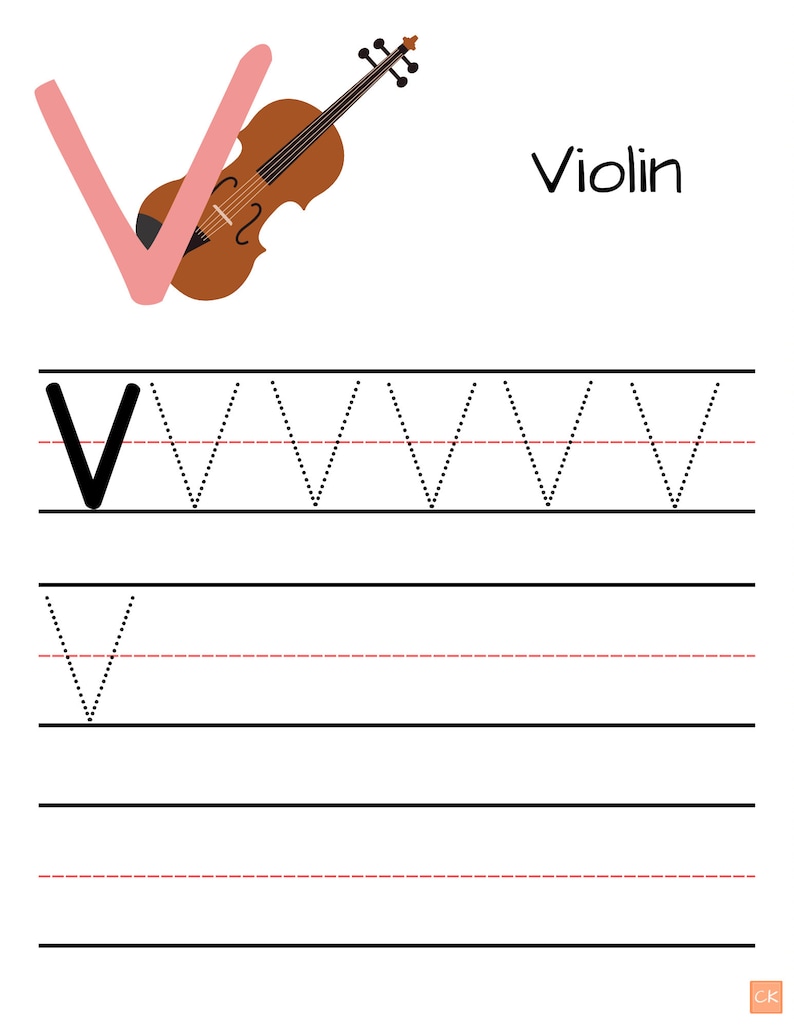 Letter V Activity Printable Preschool Printable - Etsy