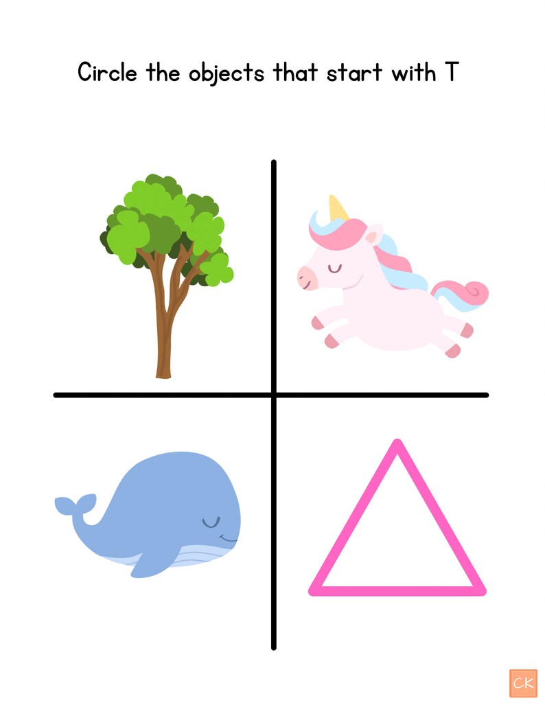 Letter T Activity Printable Preschool Printable Kindergarten Printable ...