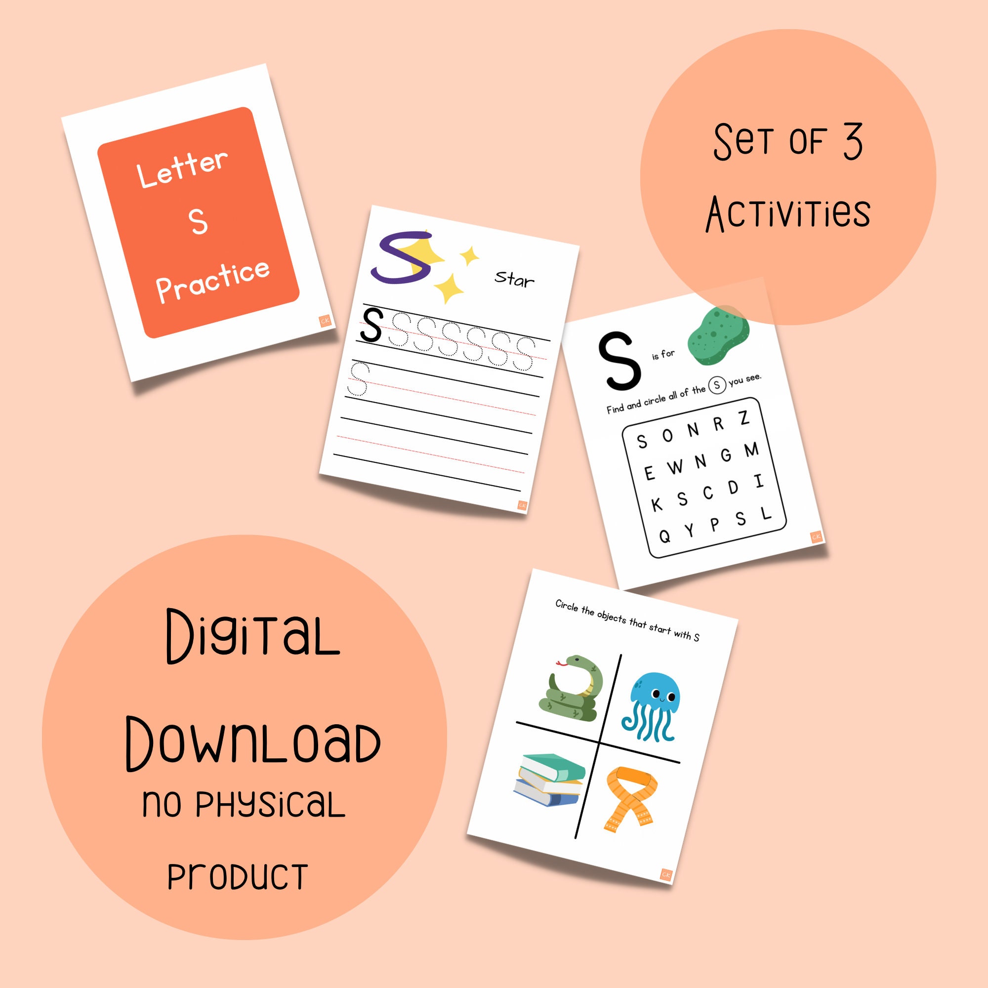 Letter S Activity Printable Preschool Printable - Etsy