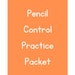 Pencil Control Activity Printable Preschool Printable Kindergarten ...