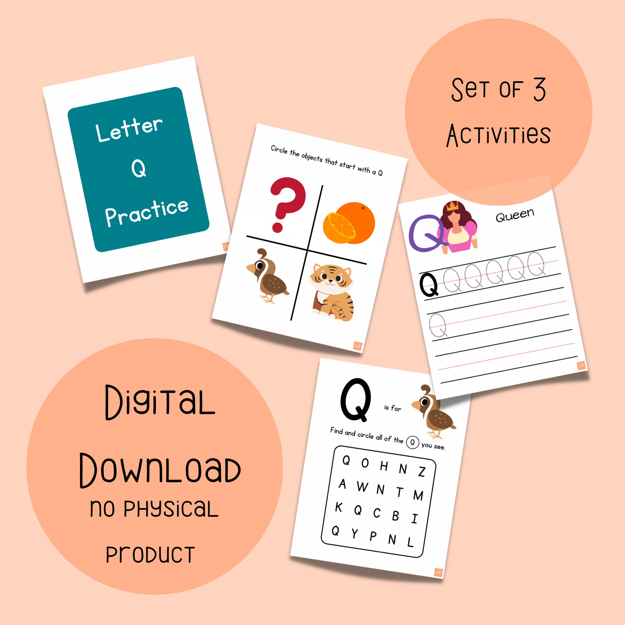 Letter Q Activity Printable - Preschool Printable - Kindergarten ...