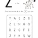 Letter Z Activity Printable - Preschool Printable - Kindergarten ...