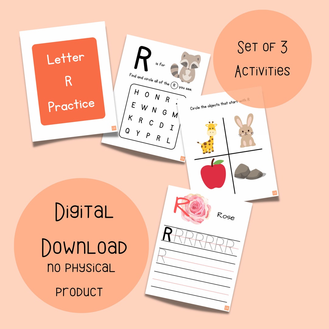 Letter R Activity Printable Preschool Printable Kindergarten Printable ...