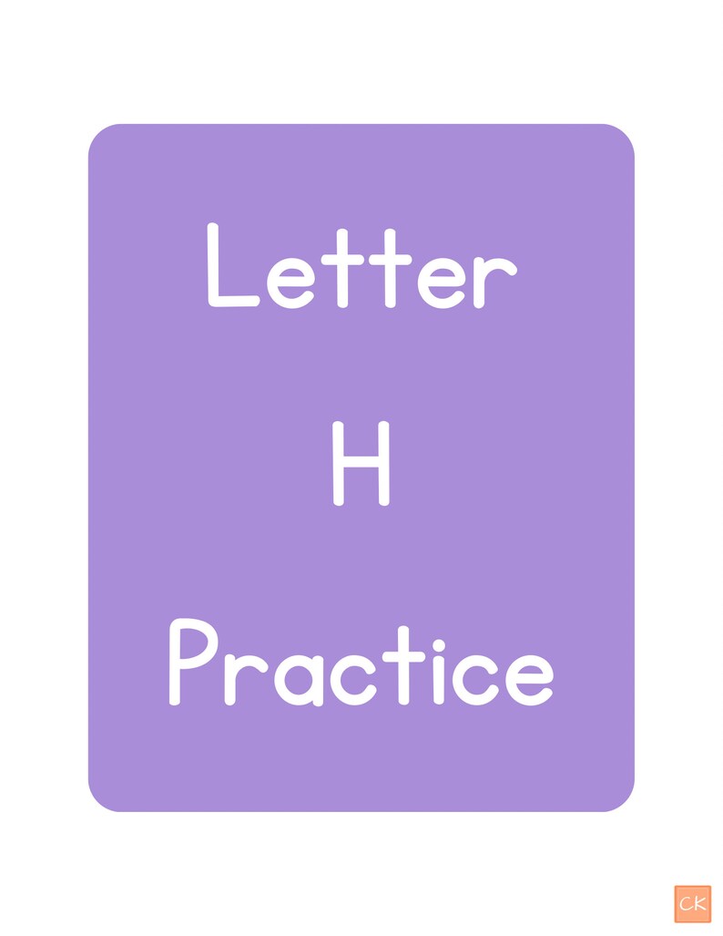 Letter H Activity Printable - Preschool Printable - Kindergarten ...