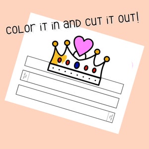 Kids Crown Printable - Coloring Printable - Printable Toddler Activity ...