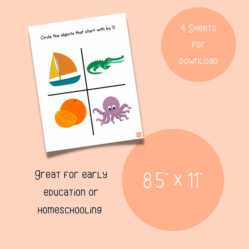 Letter O Activity Printable Preschool Printable Kindergarten Printable ...