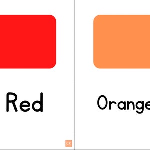 Color Card Printable - Preschool Printable - Kindergarten Printable ...