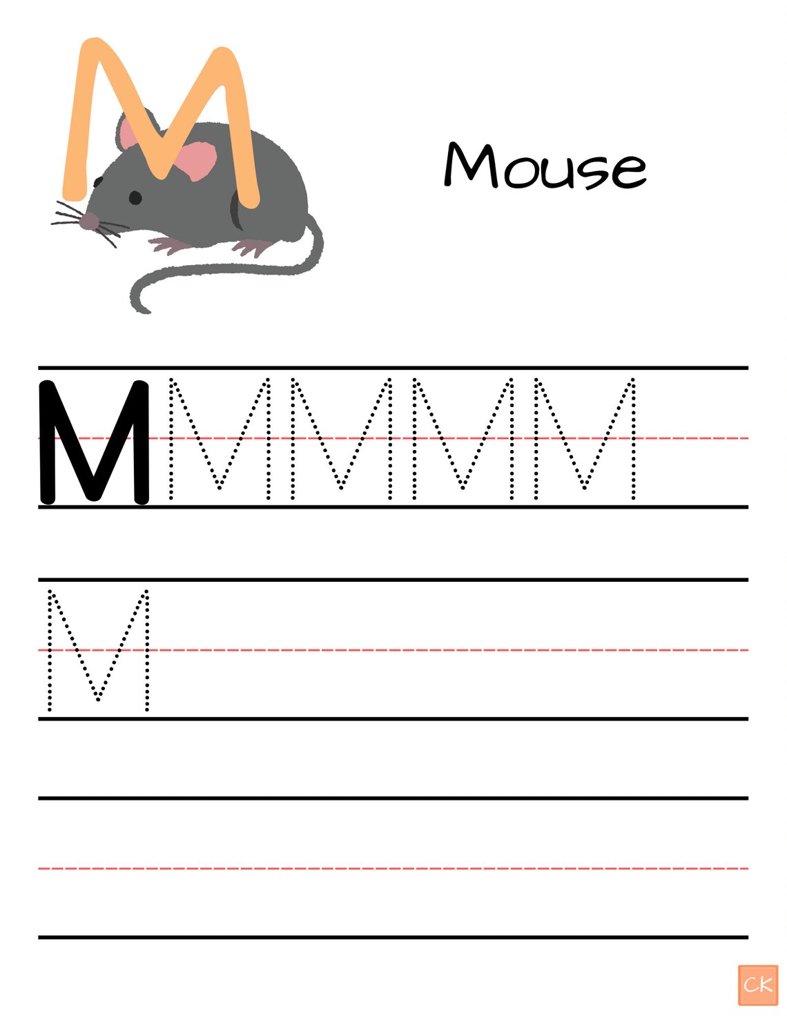 Letter M Activity Printable Preschool Printable Kindergarten Printable ...