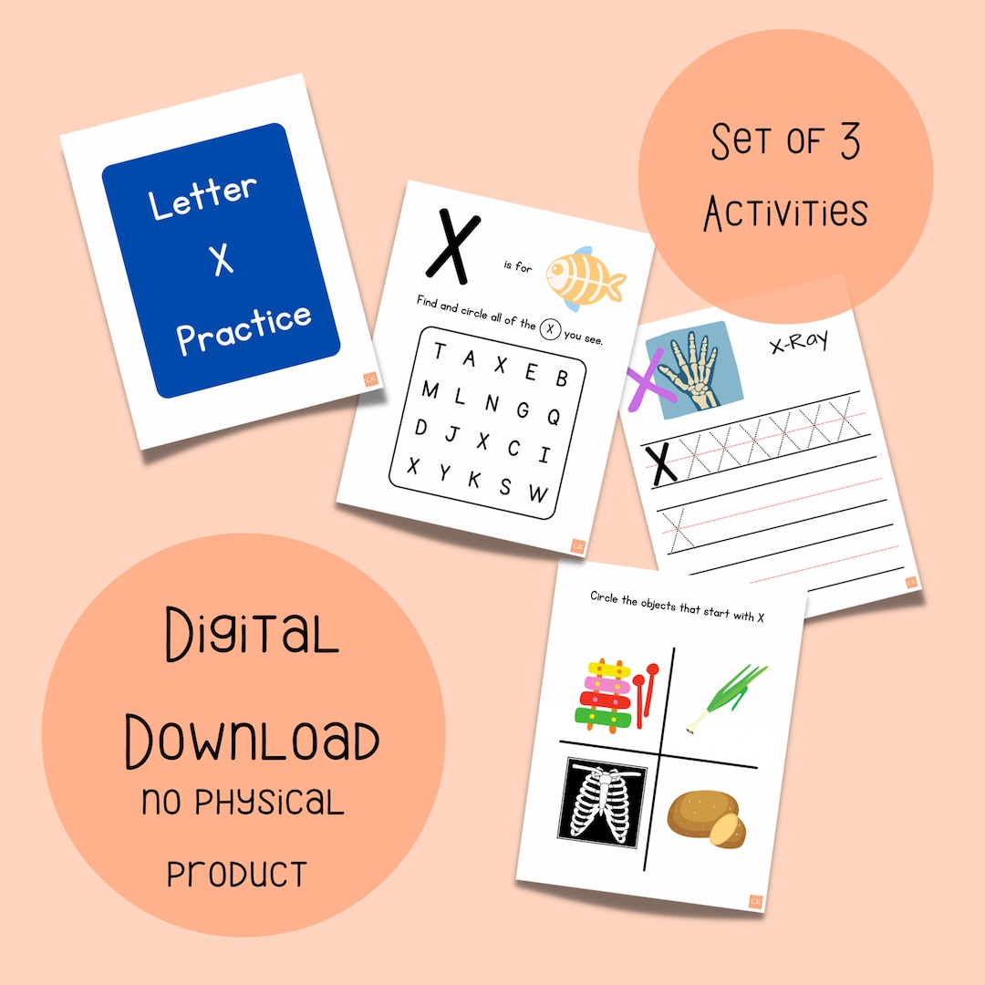 Letter X Activity Printable - Preschool Printable - Kindergarten ...