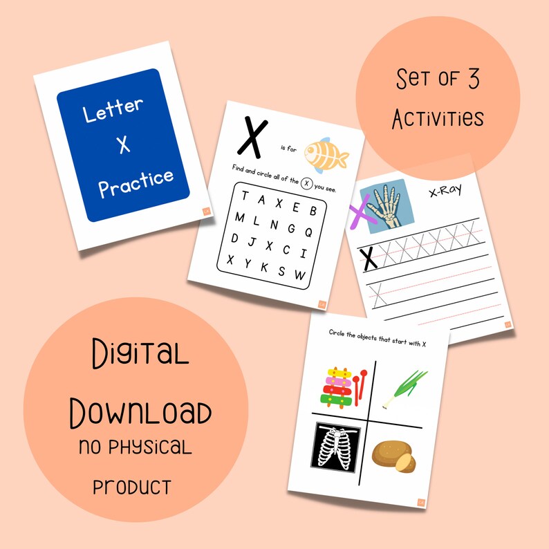 Letter X Activity Printable - Preschool Printable - Kindergarten ...