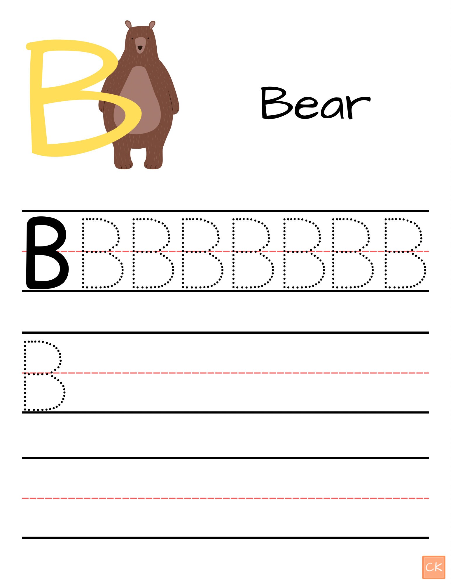 Letter B Activity Printable Preschool Printable - Etsy