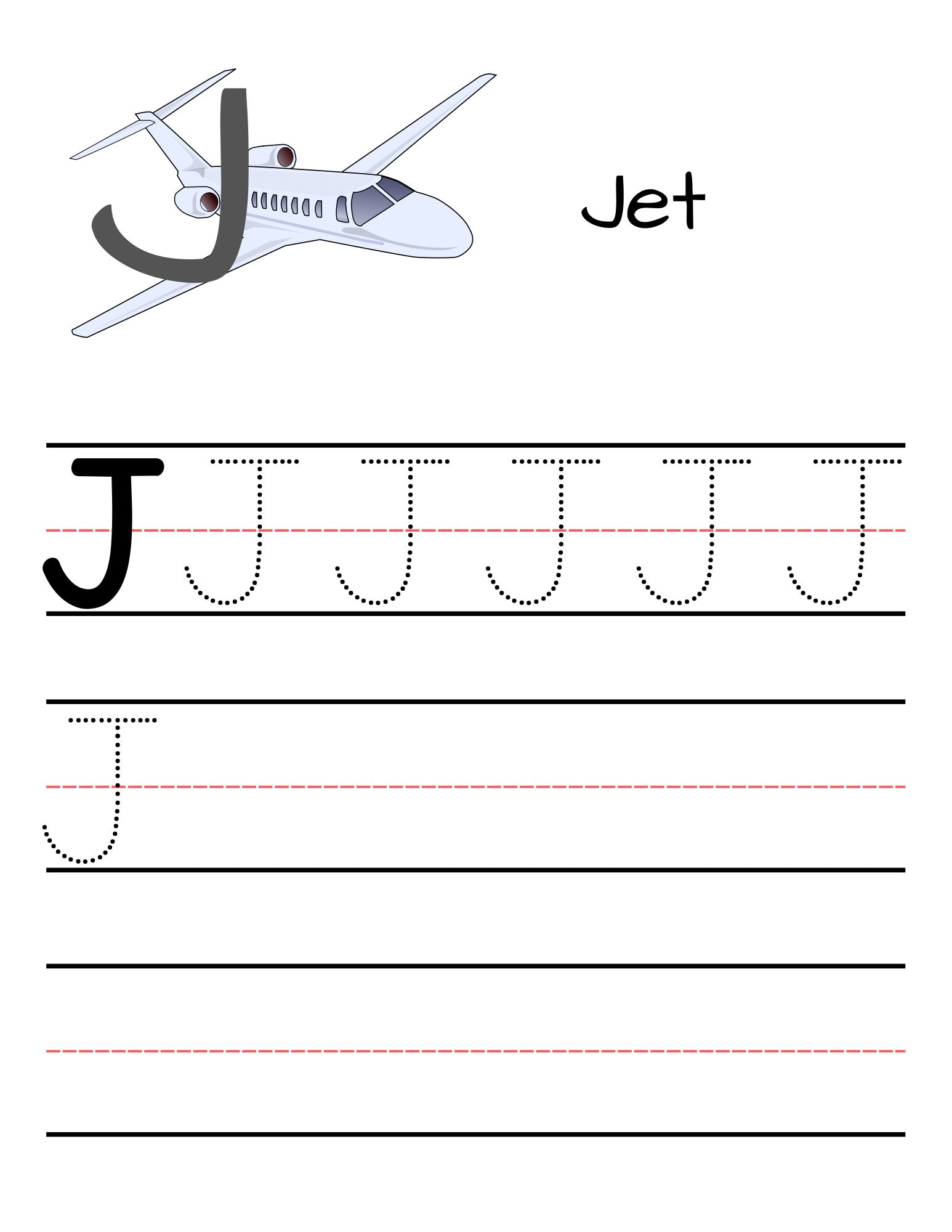 Letter J Activity Printable Preschool Printable Kindergarten Printable ...