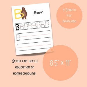Letter B Activity Printable - Preschool Printable - Kindergarten ...