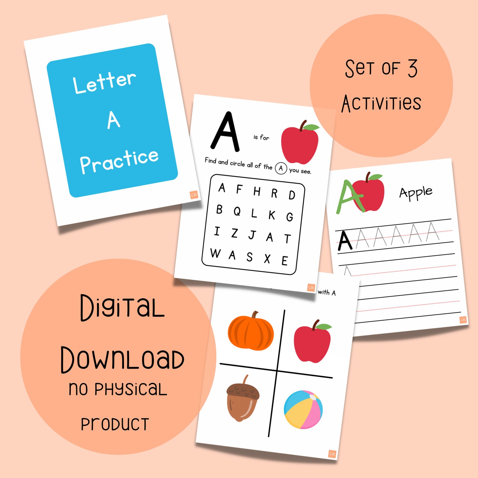 Letter A Activity Printable - Preschool Printable - Kindergarten ...