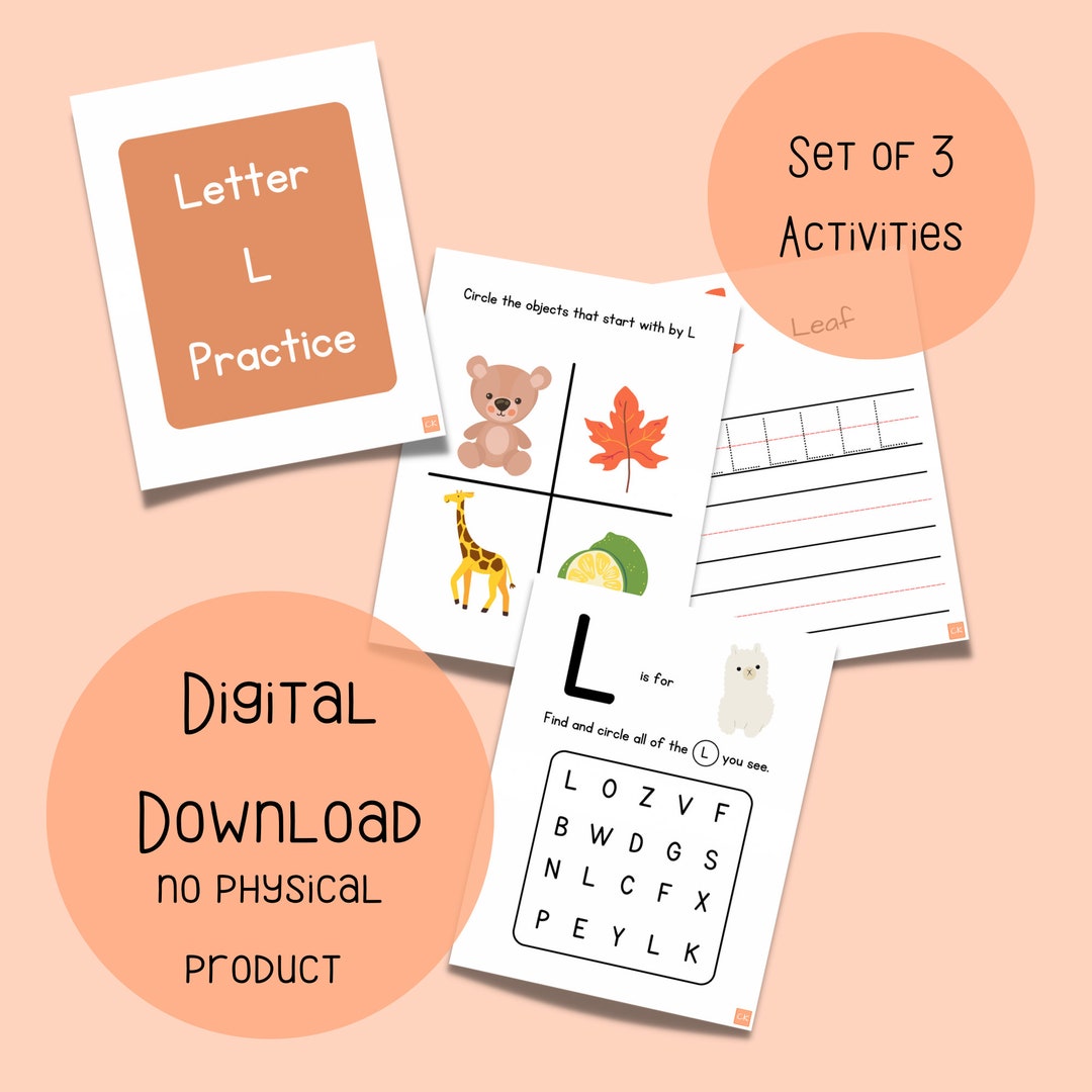 Letter L Activity Printable - Preschool Printable - Kindergarten ...