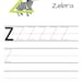 Letter Z Activity Printable - Preschool Printable - Kindergarten ...