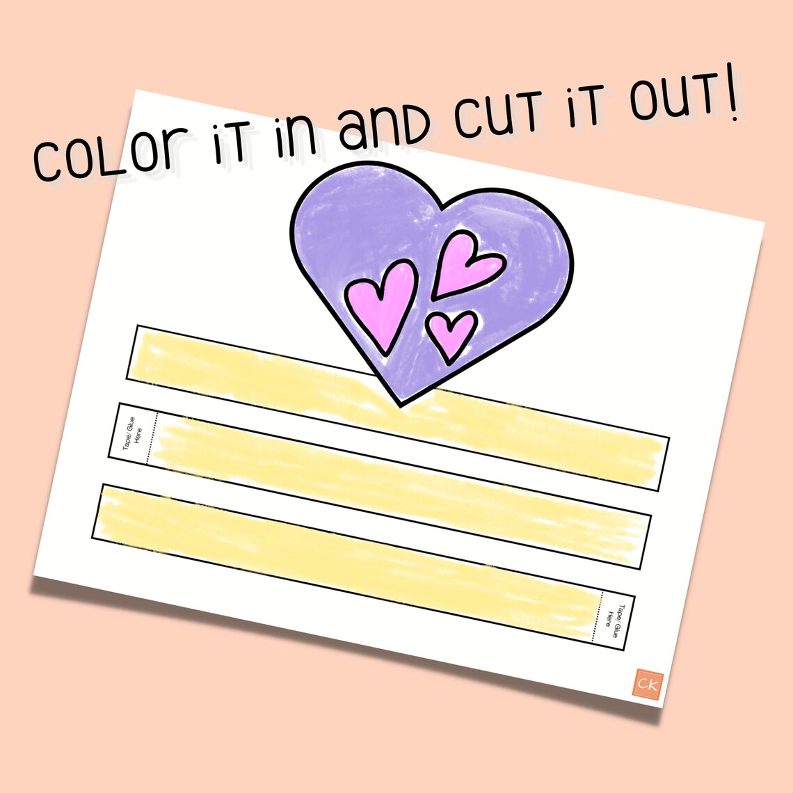 Valentines Day Crown Printable Valentine's Day Coloring Printable ...