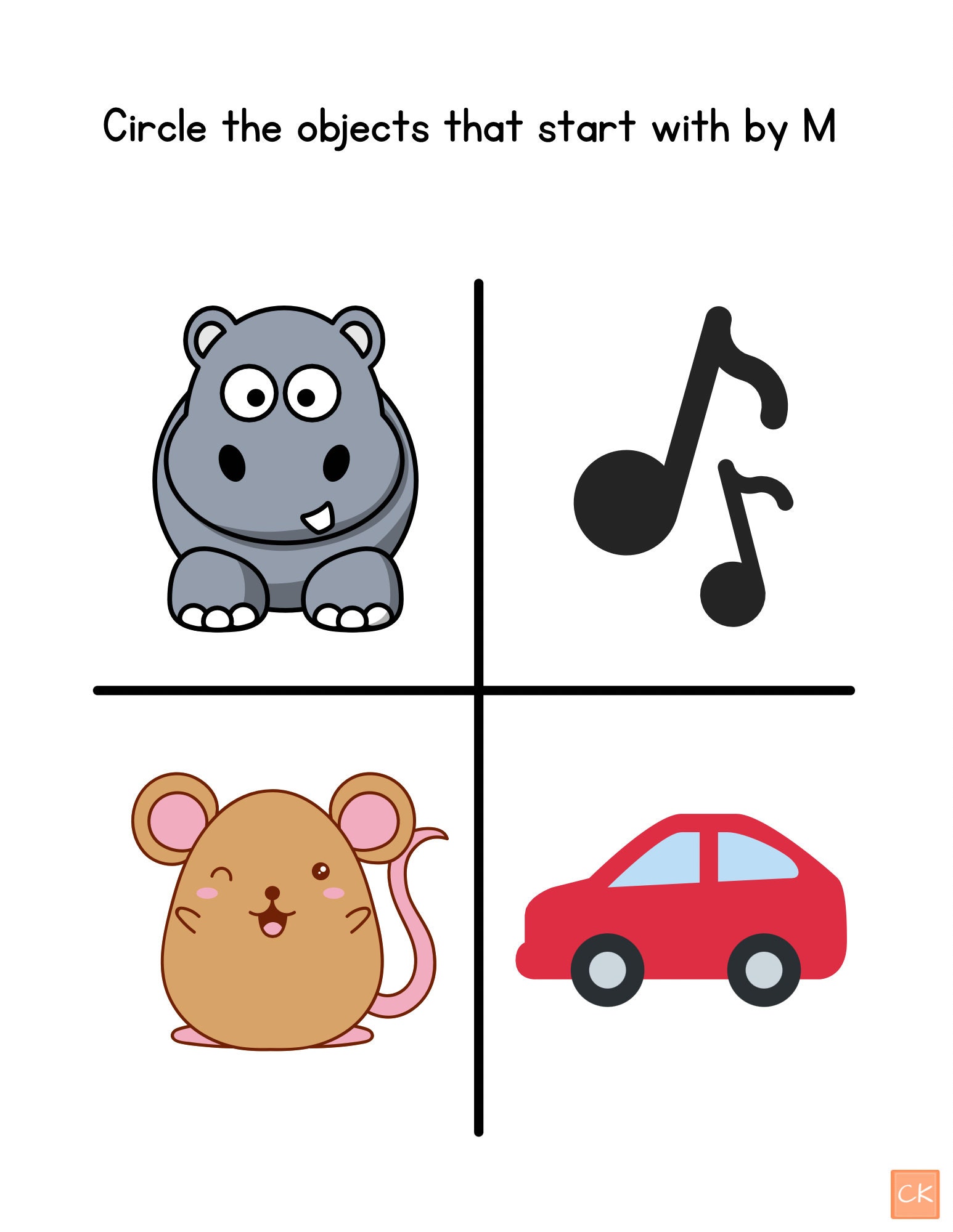 Letter M Activity Printable Preschool Printable Kindergarten Printable ...