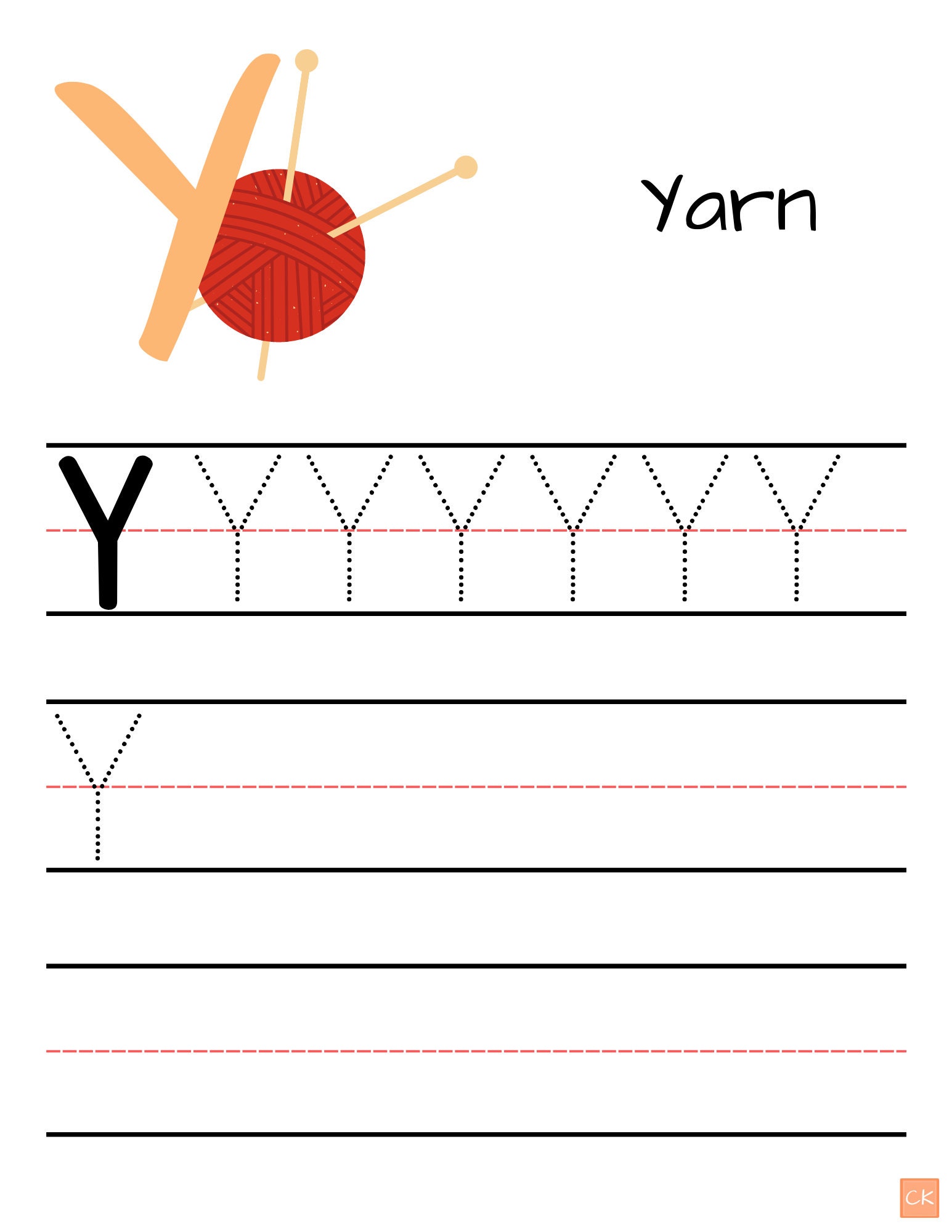 Letter Y Activity Printable - Preschool Printable - Kindergarten ...