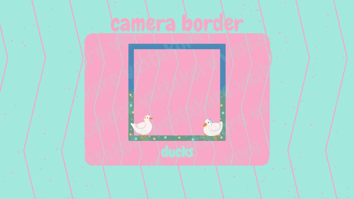 Cute Duck Border for Twitch | Camera Border - Etsy