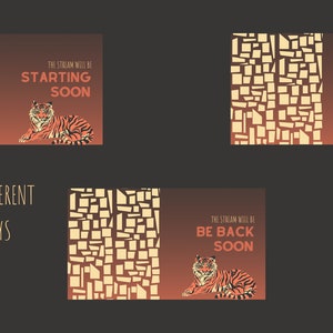 Tiger Stream Overlay | Twitch Overlay | Youtube Overlay - Etsy