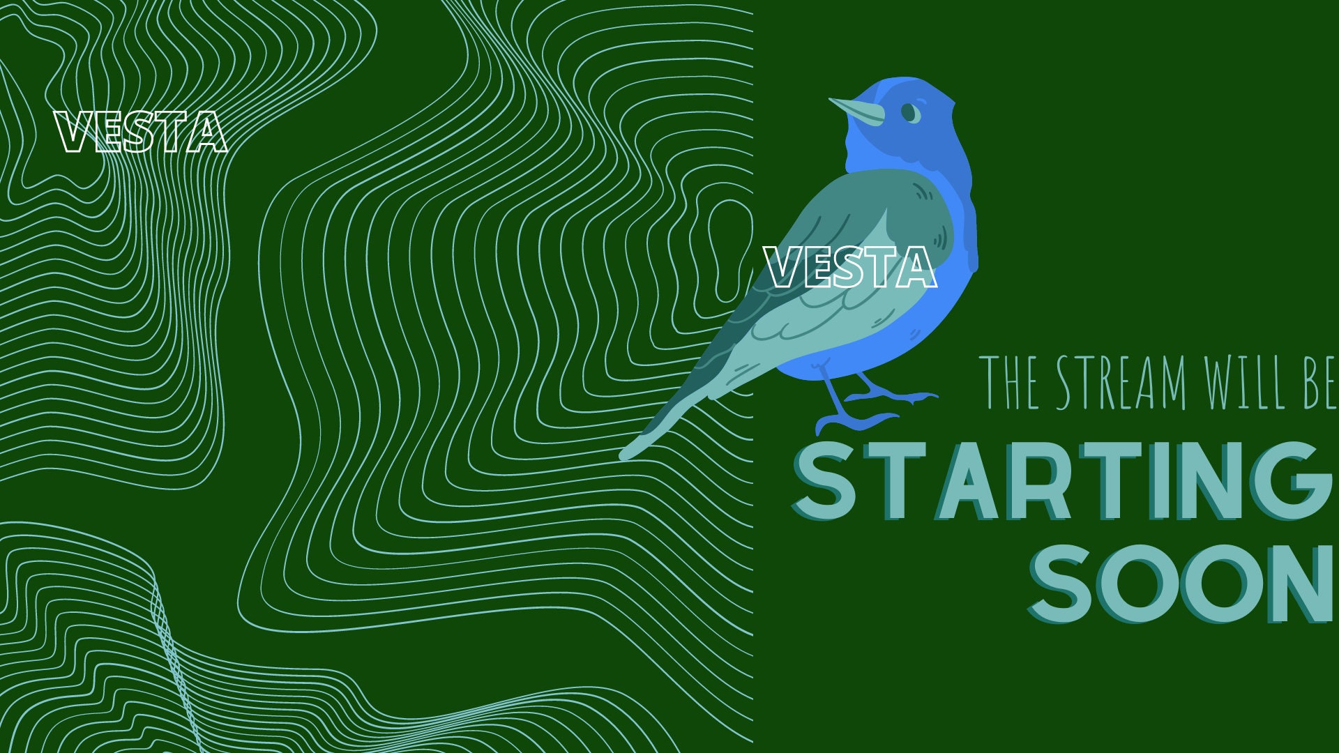 Blue Bird Stream Overlay | Twitch Overlay | Youtube Overlay - Etsy