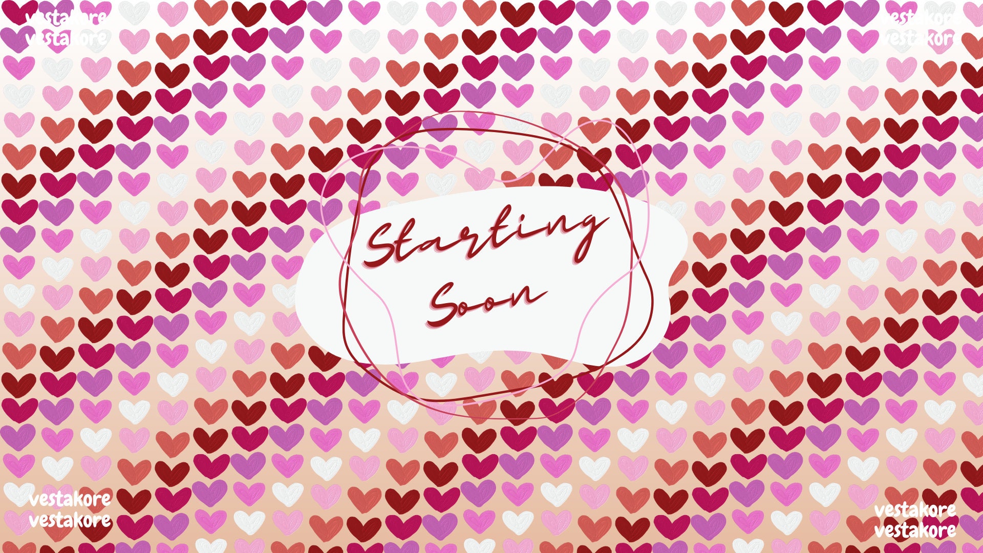 Lesbian Heart Stream Overlay | Pride Stream Overlay | Twitch Overlay ...