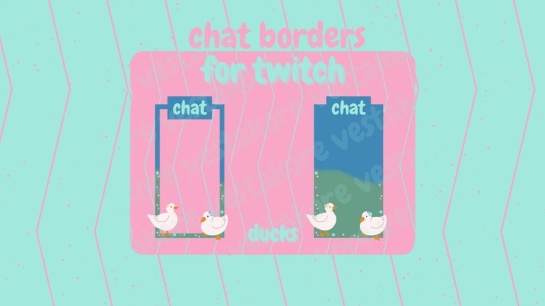 Cute Duck Border for Twitch | Chat Border | Twitch Chat Border - Etsy