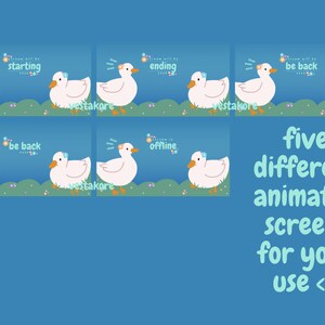 Duck Stream Overlay | Flower Stream Overlay | Twitch Overlay | Animated ...