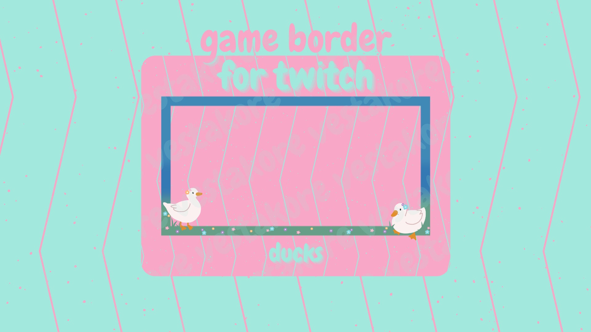 Cute Duck Border for Twitch | Camera Border | Game Border - Etsy