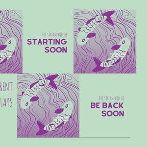 Fish Stream Overlay | Twitch Overlay | Youtube Overlay - Etsy