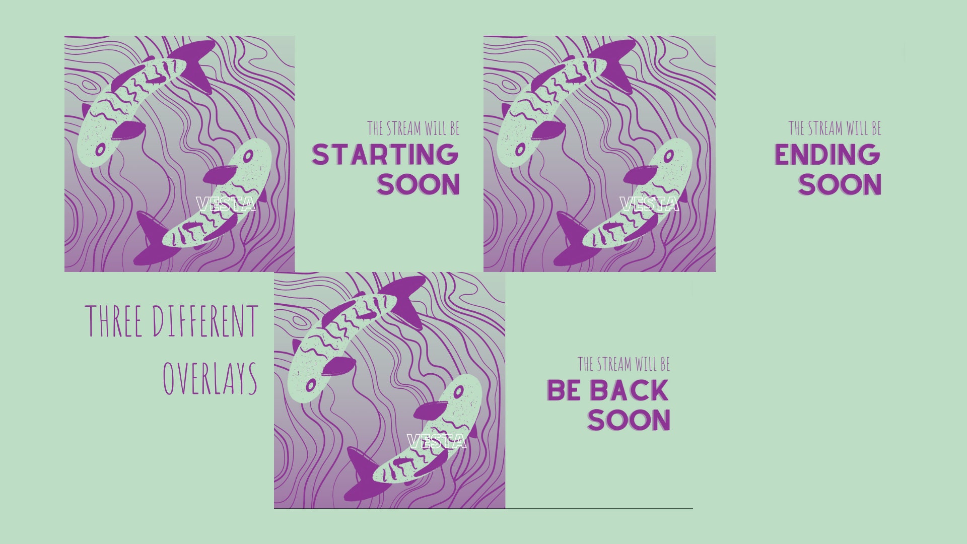 Fish Stream Overlay | Twitch Overlay | Youtube Overlay - Etsy