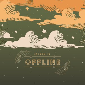 Red Panda Stream Overlay | Cloud and Bamboo Stream Overlay | Twitch ...